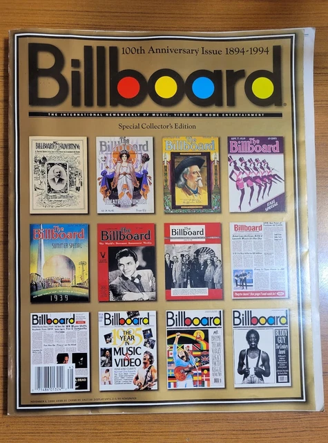 VINTAGE BILLBOARD MAGAZINE 100th ANNIVERSARY ISSUE 1894-1994 COLLECTOR ...