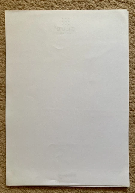 VINTAGE BRITISH AIRWAYS Club World Headed Notepaper - 3 Sheets - 21 x ...