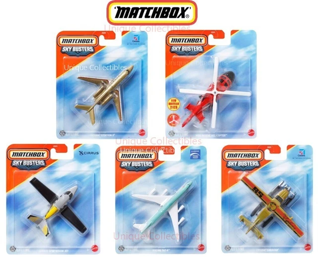 MATCHBOX SKY BUSTERS Planes Cessna Boeing Cirrus 2025 [SELECT] Brand ...
