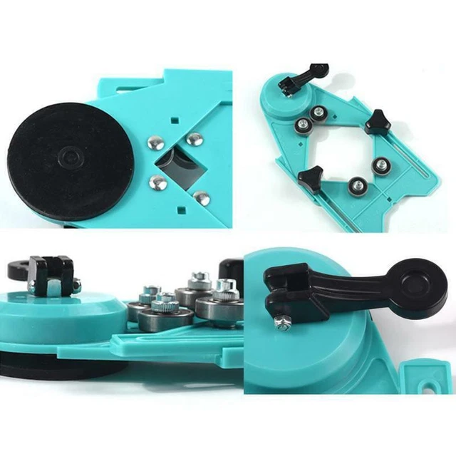 ADJUSTABLE TILE GLASS Hole Saw Cutter Opening Positioner 4mm to 83mm UK ...