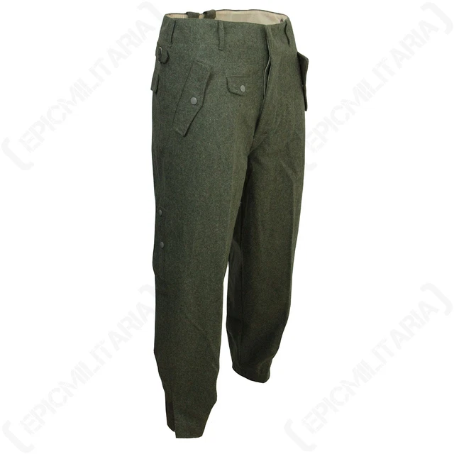 WW2 GERMAN FIELD Grey Jump Trousers - Repro Pants Paratrooper Military ...