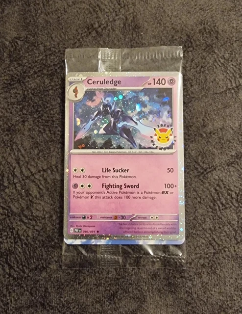 CERULEDGE SPECIAL POKEMON Day 2024 PAF Card Rare Holo Promo 040/091 ...