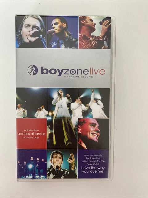 BOYZONE - LIVE - Where We Belong (VHS, 1998) £3.00 - PicClick UK