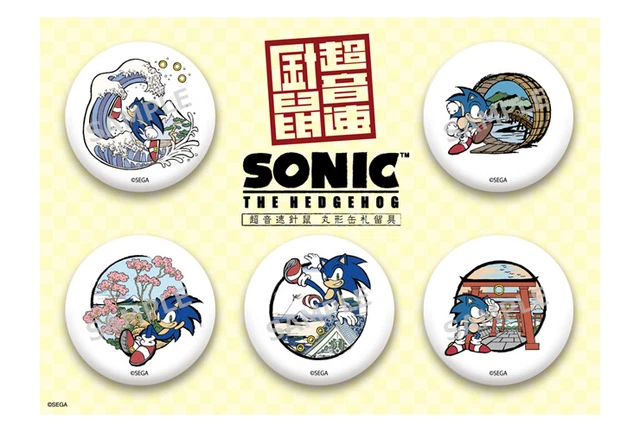 SONIC THE HEDGEHOG 30th anniversary wa sonic can badge set £46.57 ...