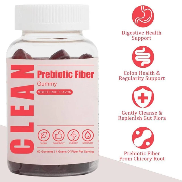 PREBIOTIC & PROBIOTIC Sugar-Free Gummies - Gut Health Supplements I4B3 ...