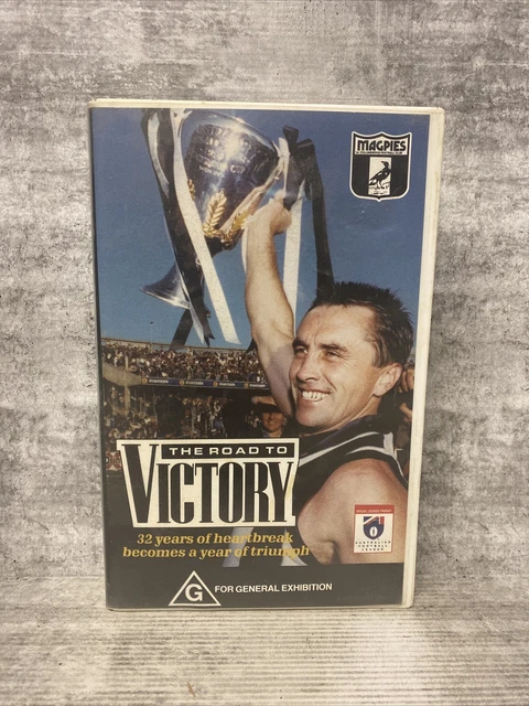 THE ROAD TO Victory Collingwood Magpies VHS Movie Video Cassette Tape £ ...