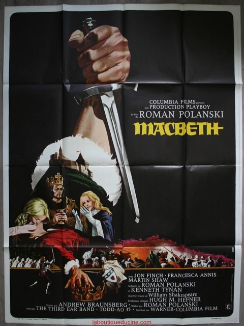 MACBETH CARTEL CINE / Movie Póster Roman Polanski Jon Finch EUR 44,90 ...