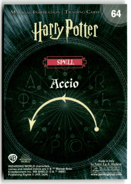 PANINI HARRY POTTER Magical Inspiration 2025 No. 64 ACCIO GOLD RAINBOW ...