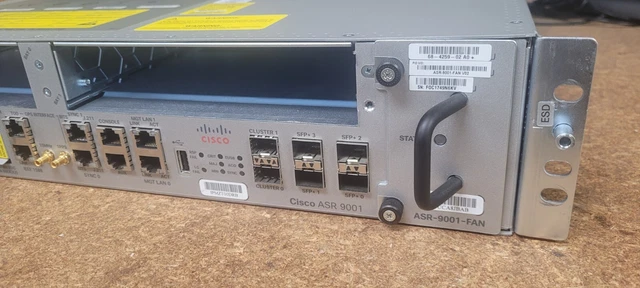 PARTS - CISCO ASR-9001 Router 4x 10G Port & Dual Power Supply A9K-750W ...