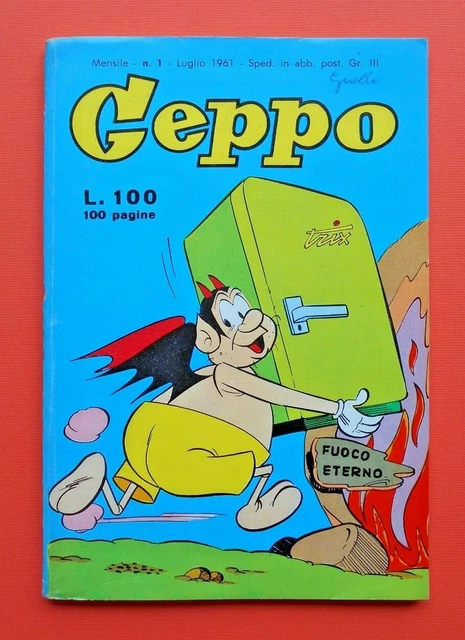 GEPPO # 1 Del 1961 Ediz. BIANCONI IL PRIMO NUMERO ORIGINALE "OTTIMO ...