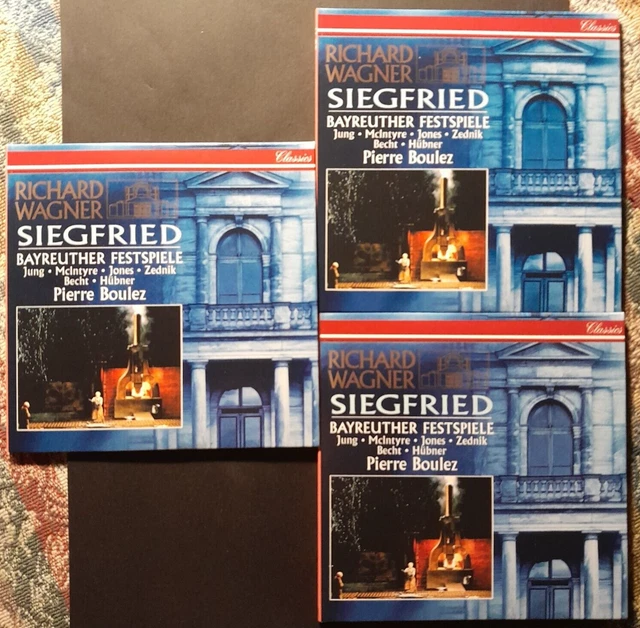 PIERRE BOULEZ : RICHARD WAGNER : SIEGFRIED (1981 Album) 2022 Decca 3 x ...