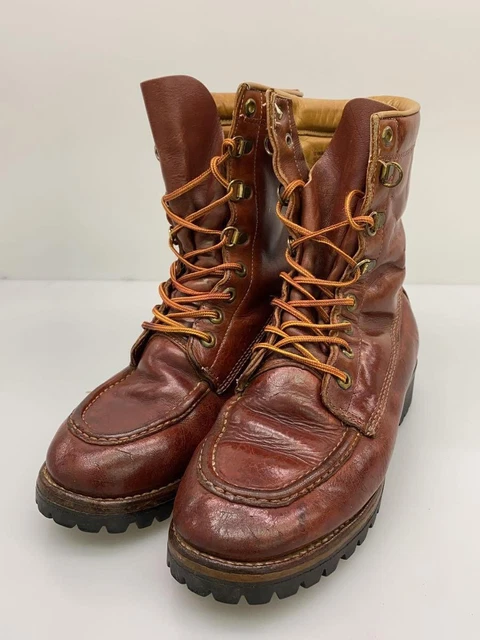 LACE-UP BOOTS/UK8/BRW/LEATHER/9068-9 41211 £254.71 - PicClick UK