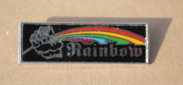 VINTAGE RAINBOW METAL Badge c.late 70s/early 80s Rock Band Ritchie ...