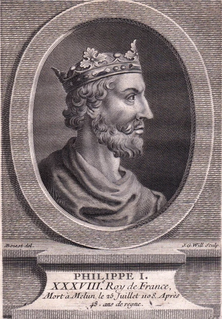 PORTRAIT XVIIIE PHILIPPE I Roi Des Francs Capétiens Philipp I. Philip I ...