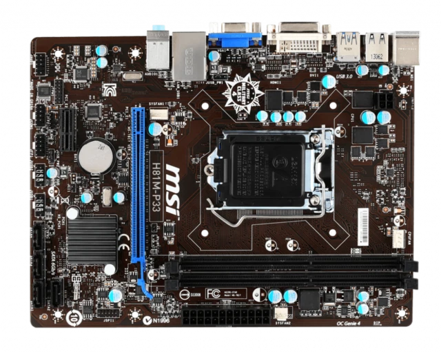 MSI H81M-P33 MILITARY Class 4 Motherboard £10.00 - PicClick UK