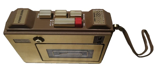 SHEBRO MODEL GOLDIE Deluxe Mini Executive Corder Kassetten Rekorder ...