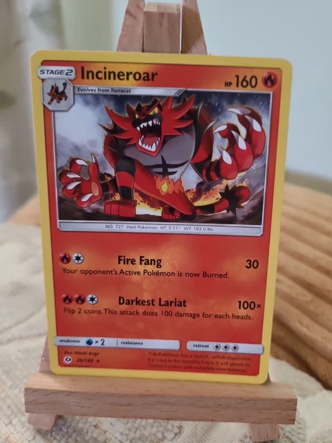 POKEMON TRADING CARD Game Incineroar Sun And Moon Card #26/149 EUR 2,32 ...