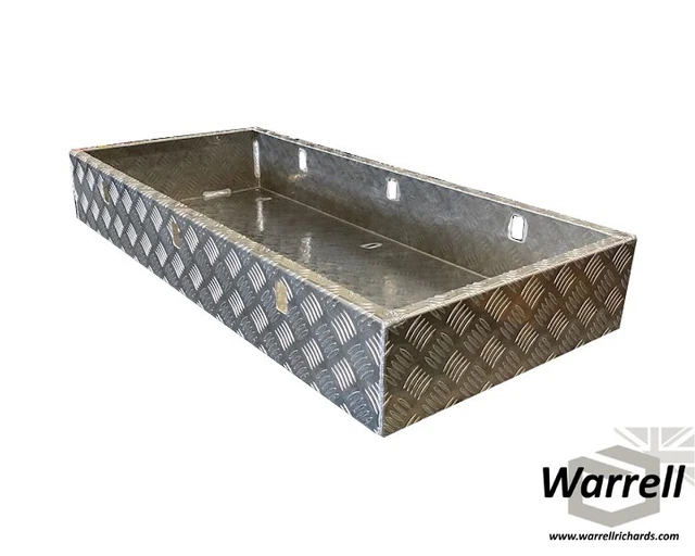 CHEQUERPLATE TRUCK TOOLBOX CARGO STORAGE TRAY TRAILER HGV STRAP BOX ...