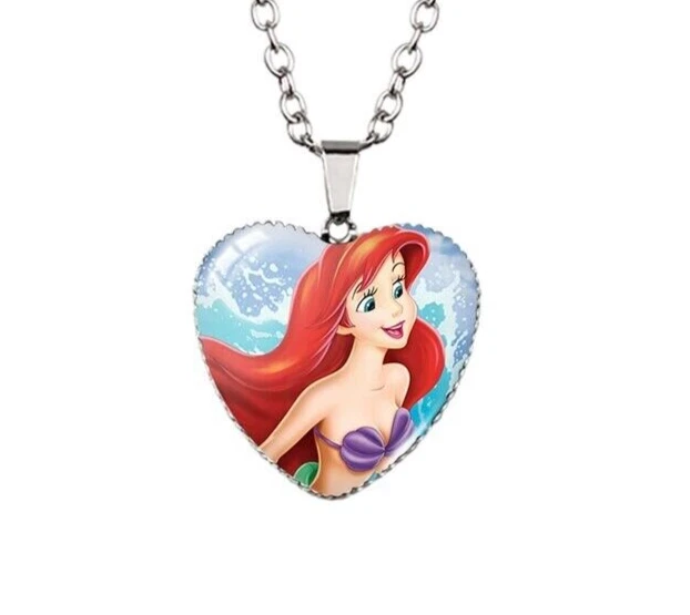 DISNEY'S THE LITTLE Mermaid/Disney Princess Ariel Cute Necklace £3.95 ...