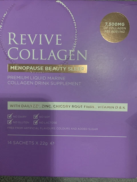 REVIVE COLLAGEN MENOPAUSE Beauty Sleep 7,500mgs 14x22 £15.99 - PicClick UK