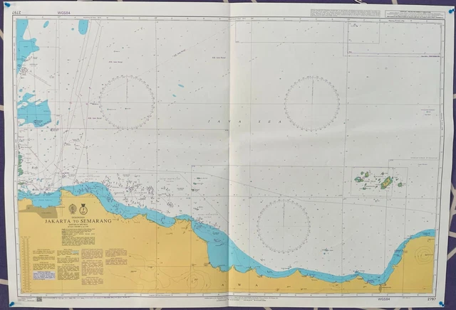 AMIRAUTÉ 2797 INDONÉSIE Jakarta Pour Semarang Carte Chart Maritime ...