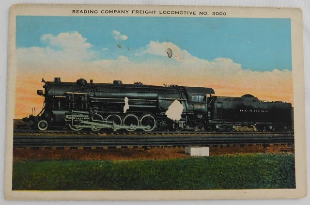 READING RAILROAD FREIGHT LOCOMOTIVE No. 3000 - 1940's $6.00 - PicClick AU