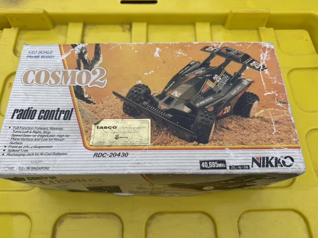 NIKKO COSMO 2 R/C Car RDC-20430 Red working boxed vintage original £5. ...