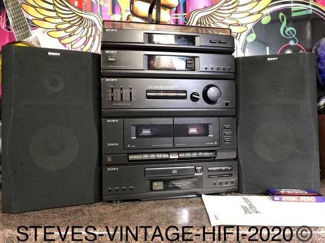 SONY LBT-D108 STEREO CD DECK RECEIVER + PS-LX52P TURNTABLE SERVICED L ...