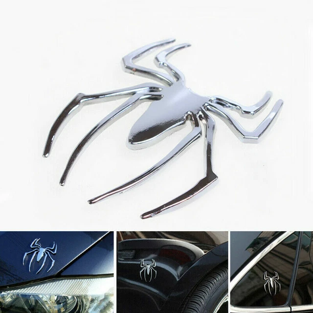 3D METAL SPIDER Logo Car Emblem Truck Motor Badge Sticker Decal ...