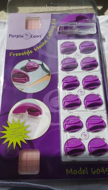 PURPLE COWS FREESTYLE Mouse Cutting Kit Model 6045 12 different Cutting ...
