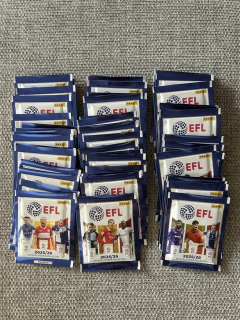 PANINI EFL STICKERS 2025/2026 - x50 Packs £1.16 - PicClick UK