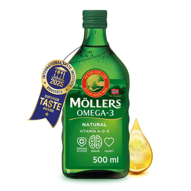 MOLLER’S ® | Omega 3 Cod Liver Oil | Omega-3 Dietary 500 ml (Pack of 1 ...