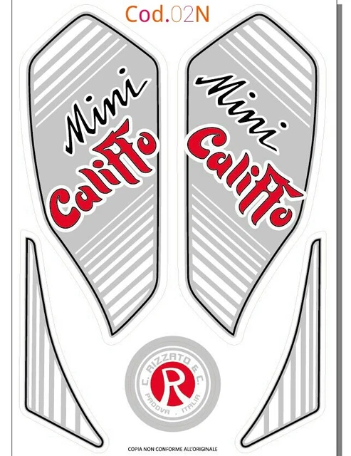 ADESIVO MINI CALIFFO rizzato epoca 50cc kit completo EUR 42,00 ...