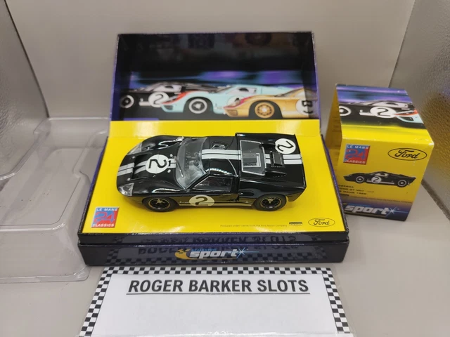 SCALEXTRIC C2463A FORD GT MK2 Le Mans #2 Black Limited 1:32 Scale Slot ...