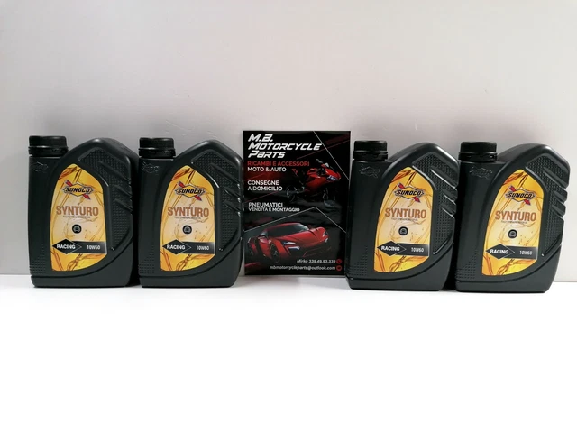 4 Litres Huile Moteur Lubricant Oil Sunoco Synturo Racing 10w 60 Acea