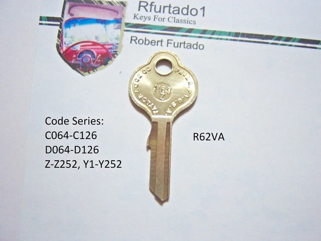 KEY BLANK FOR Vintage Mercedes Zundapp D.A.F. 1950's (see code series ...