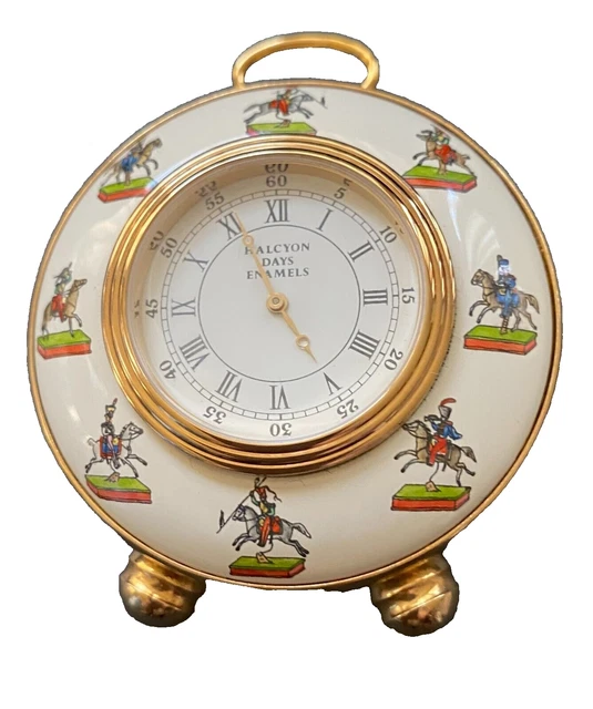 VINTAGE HALCYON DAYS Soldier Clock for the V&A Museum £433.70 - PicClick UK