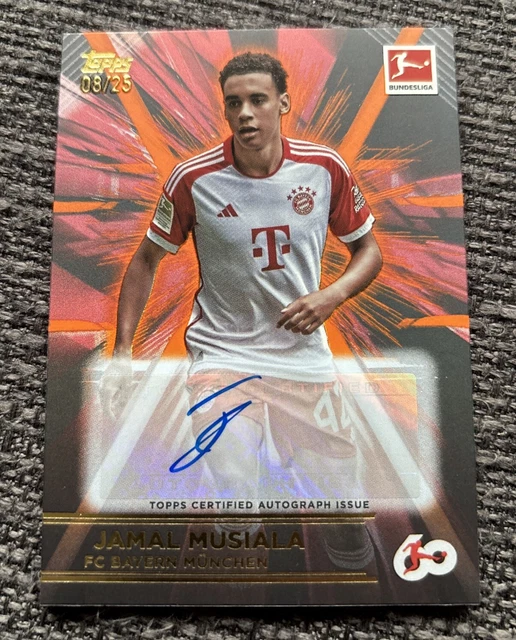 JAMAL MUSIALA AUTOGRAPH Bundesliga 60 Jahre FC Bayern München /25 EUR ...