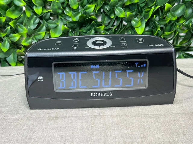 ROBERTS CHRONO DAB RDS Alarm Clock Digital Radio - Black £19.99 ...