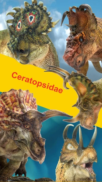 MODÈLE DE DINOSAURE PNSO Ceratopsidae Sinoceratops Pachyrhinosaurus ...