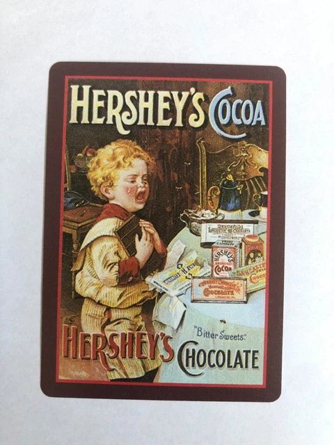 HERSHEYS RETRO ADVERT Boy Loves Chocolate Vintage Rare Artwork Swap ...
