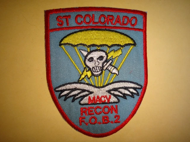 VIETNAM WAR PATCH US Army Special Team ST COLORADO MACV RECON FOB-2 £9. ...