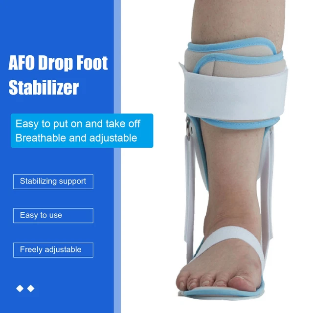 ANKLE FOOT ORTHOSIS AFO Drop Foot Stabilizer Lightweight For Ankle ...
