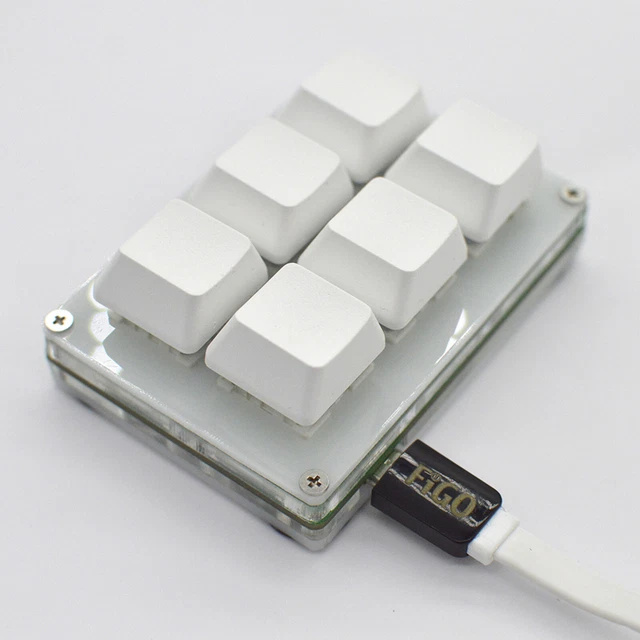 MINI 6-KEY MECHANICAL Keyboard Custom USB Programming Keys for Wins ...