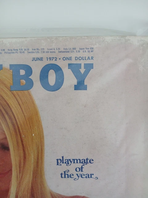 PLAYBOY MAGAZINE JUNE 1972 Playmate Of The Year Vintage Mens ...