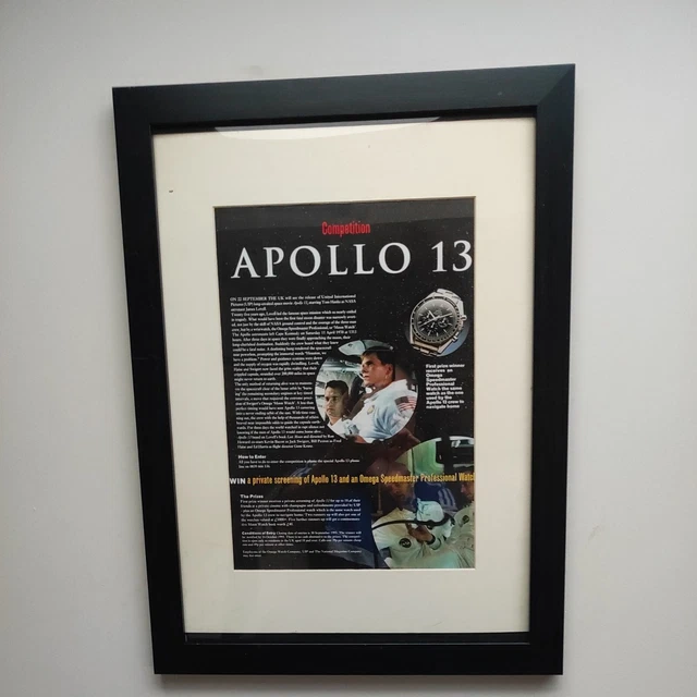 OMEGA SPEEDMASTER APOLLO 13 Movie Vintage Magazine Advert From 1995 £21 ...