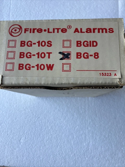 FIRE-LITE BG-8 FIRE Alarm Pull Station £18.80 - PicClick UK