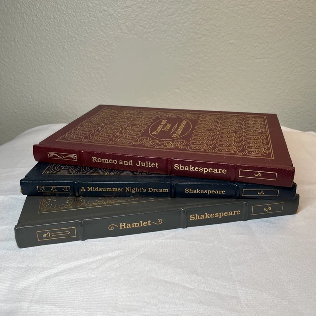 SHAKESPEARE - HAMLET, Romeo Juliet, Midsummer Night - Easton Press - 3 ...