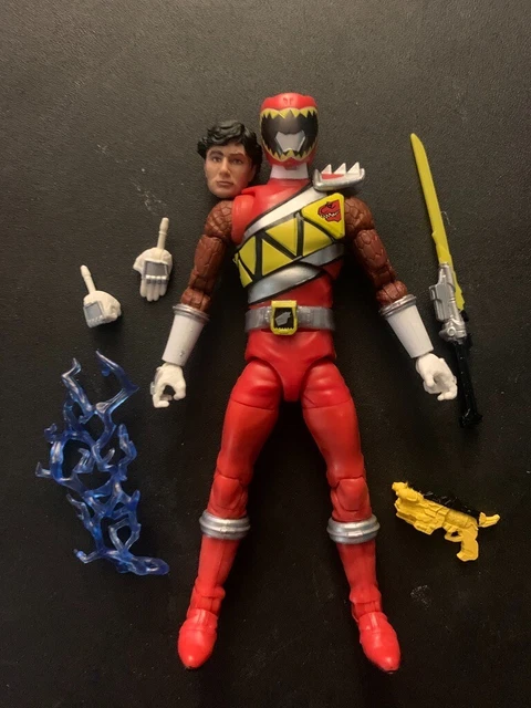 HASBRO POWER RANGERS Lightning Collection Dino Charge Ranger Red Tyler ...