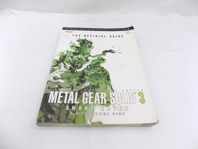 PIGGYBACK METAL GEAR Solid 3 Snake Eater The Official Guide $129.00 ...